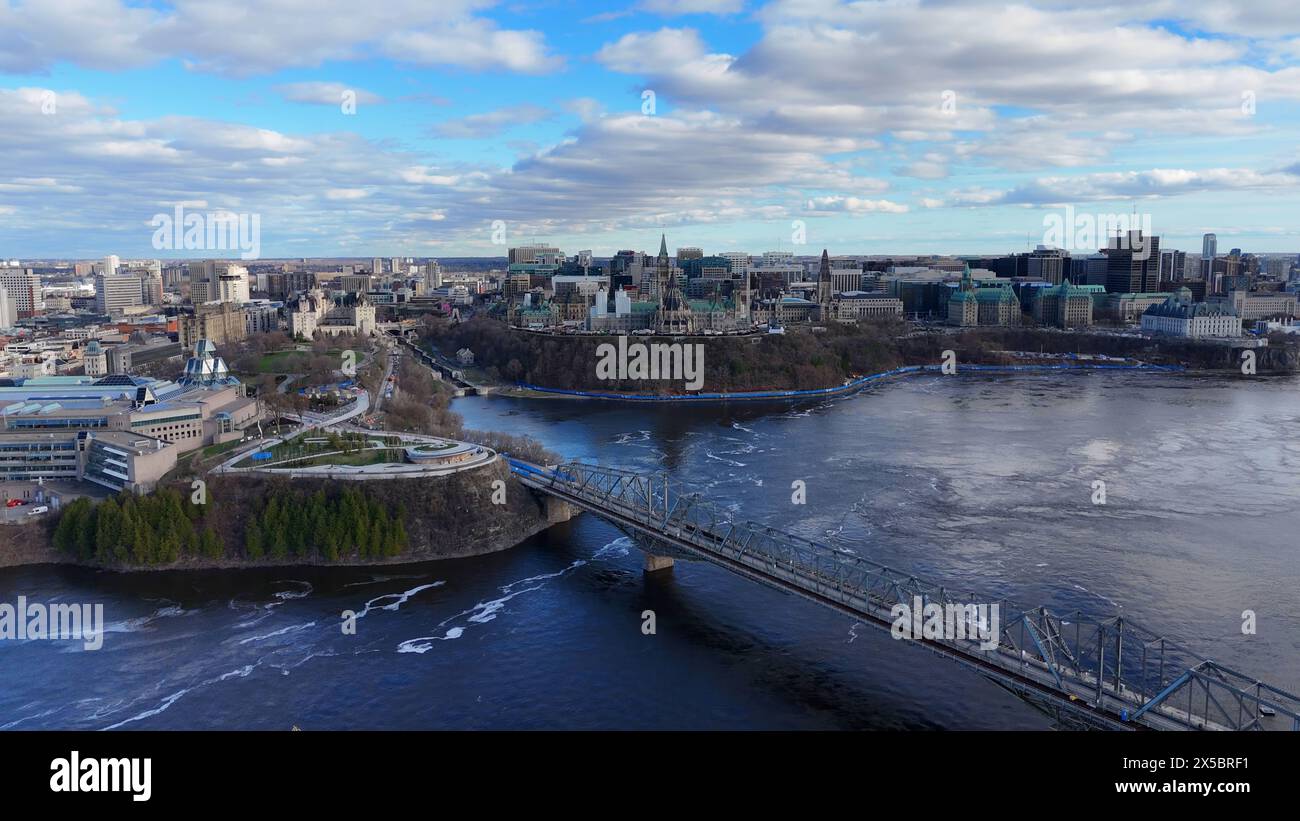 Aerial view downtown ottawa canada hi-res stock photography and images ...