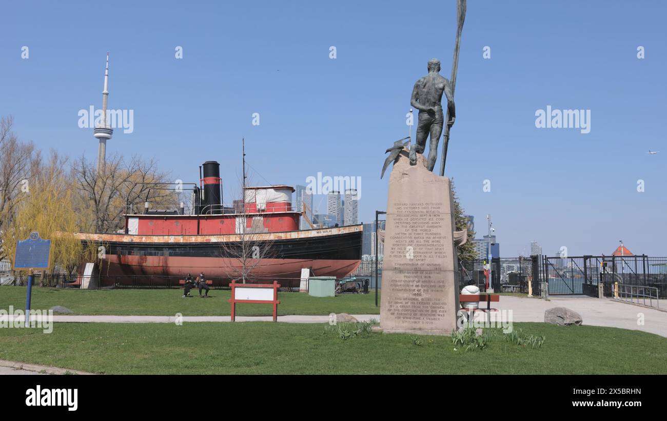 Hanlans point at Toronto Islands Park on lake Ontario - TORONTO, CANADA ...