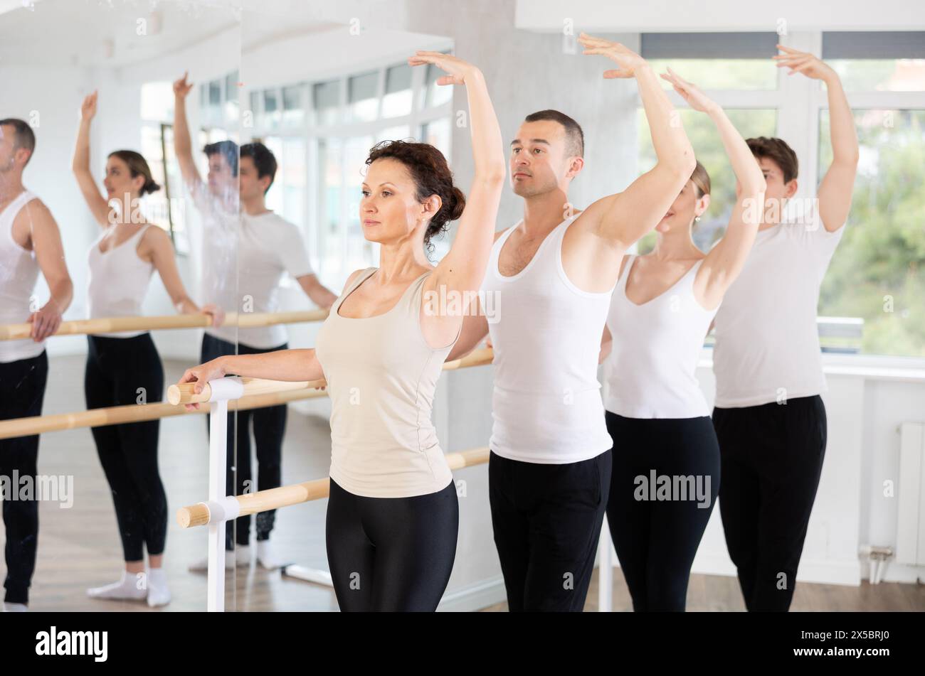Young ballerina in third position hi-res stock photography and images ...