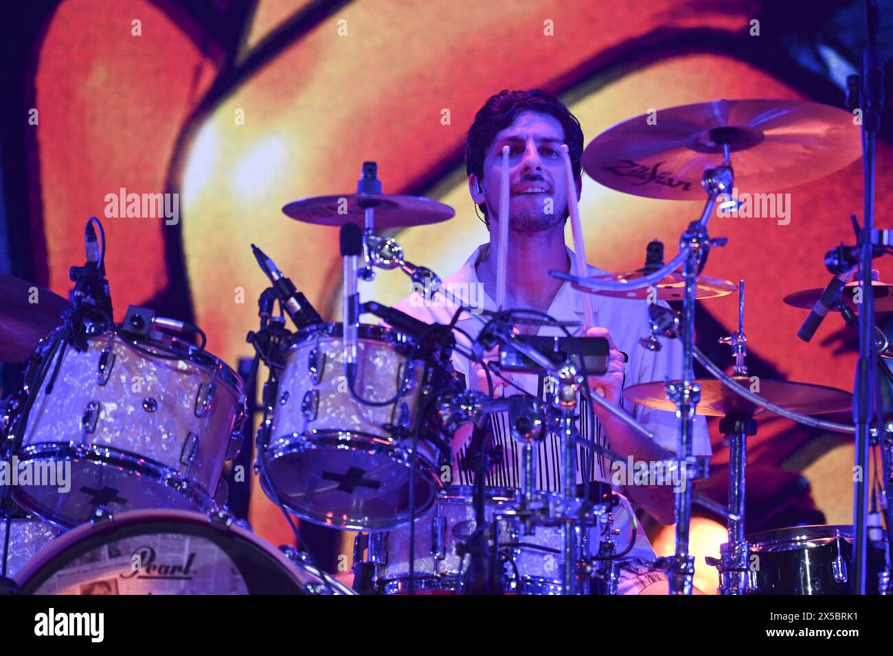 Rome, Italy. 08th May, 2024. Matteo Locati during the concert of ...