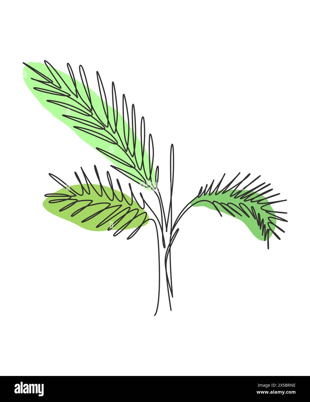 Faux green leaves Stock Vector Images - Alamy