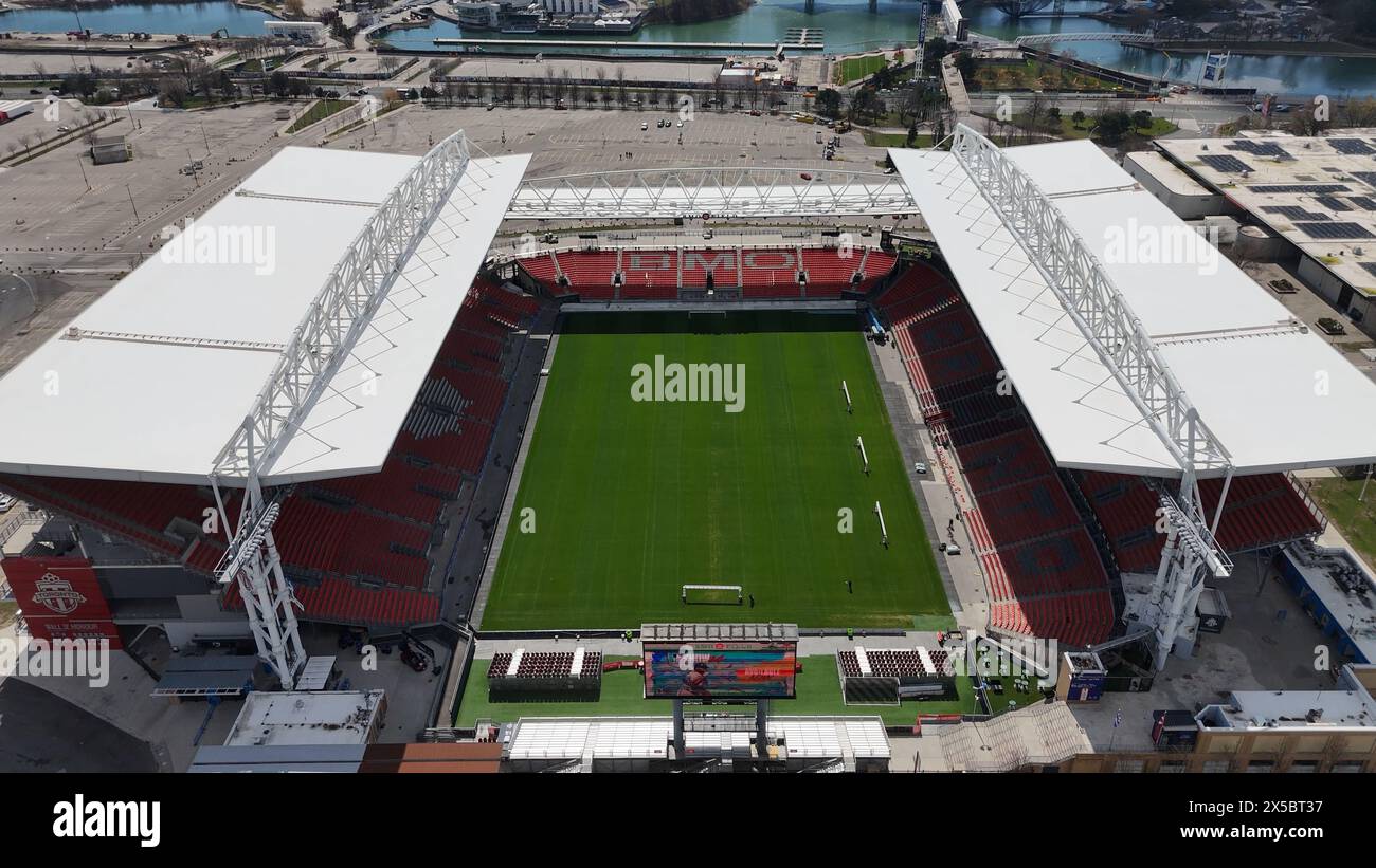 BMO Field in Toronto Canada aerial view home of the FC Toronto soccer ...