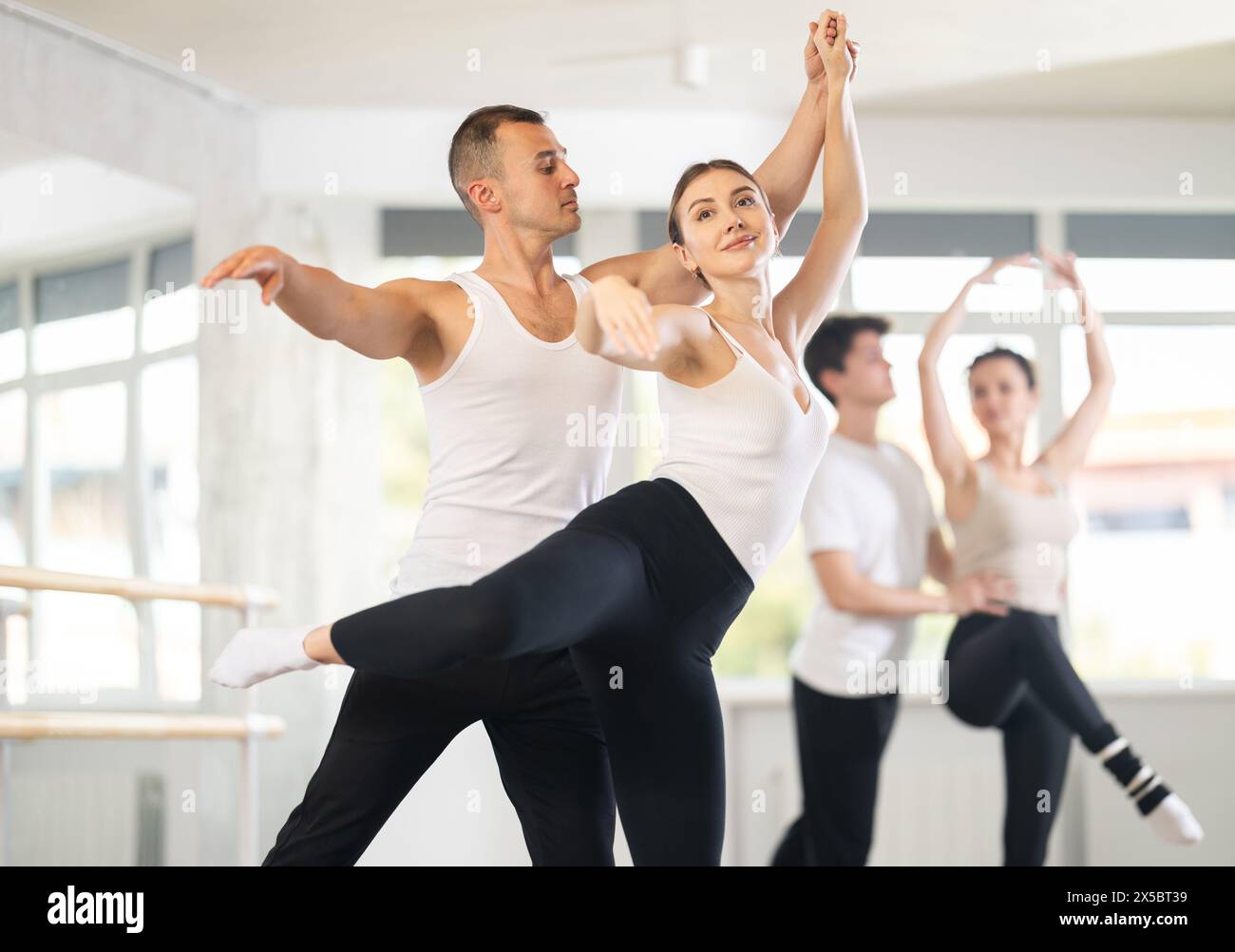 Male ballet dancer arabesque hi-res stock photography and images - Alamy