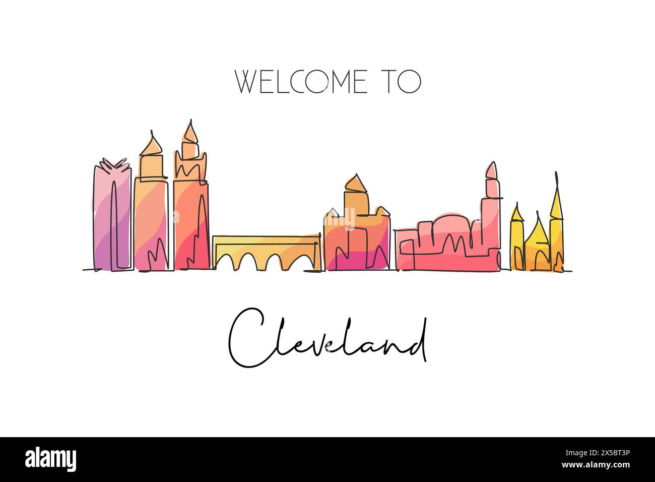 Cleveland ohio historic architecture Stock Vector Images - Alamy