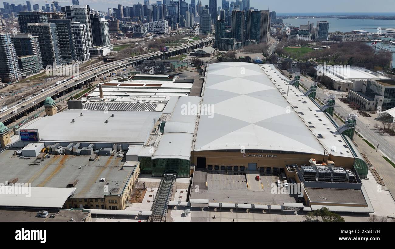 Enercare centre from above - Aerial view over the exhibition centre in ...