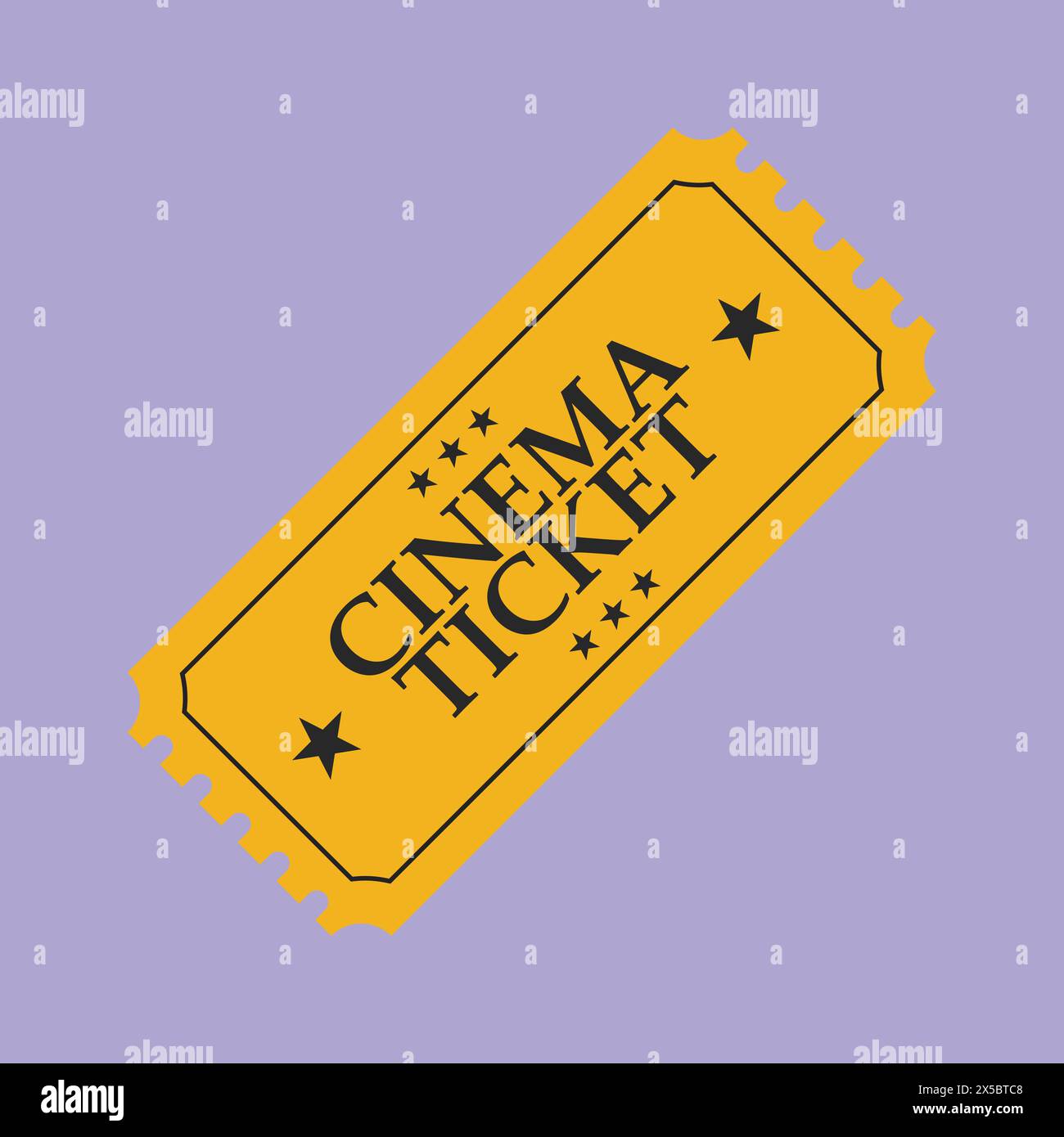 cinema movie ticket vector icon. movie theatre admit ticket icon illustration. cinema admission ...