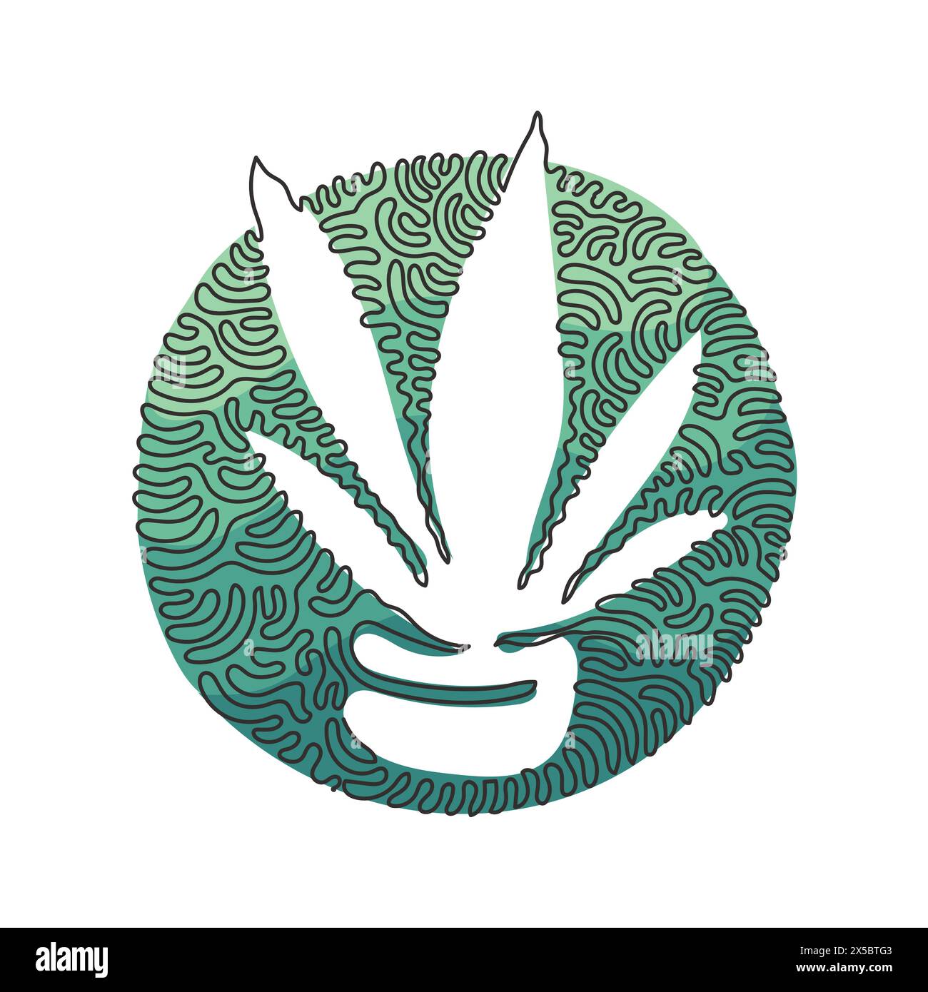 Pot circle logo Cut Out Stock Images & Pictures - Alamy