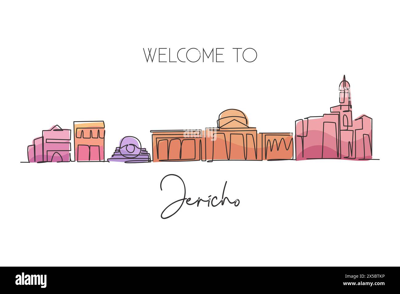 View the city jericho Stock Vector Images - Alamy