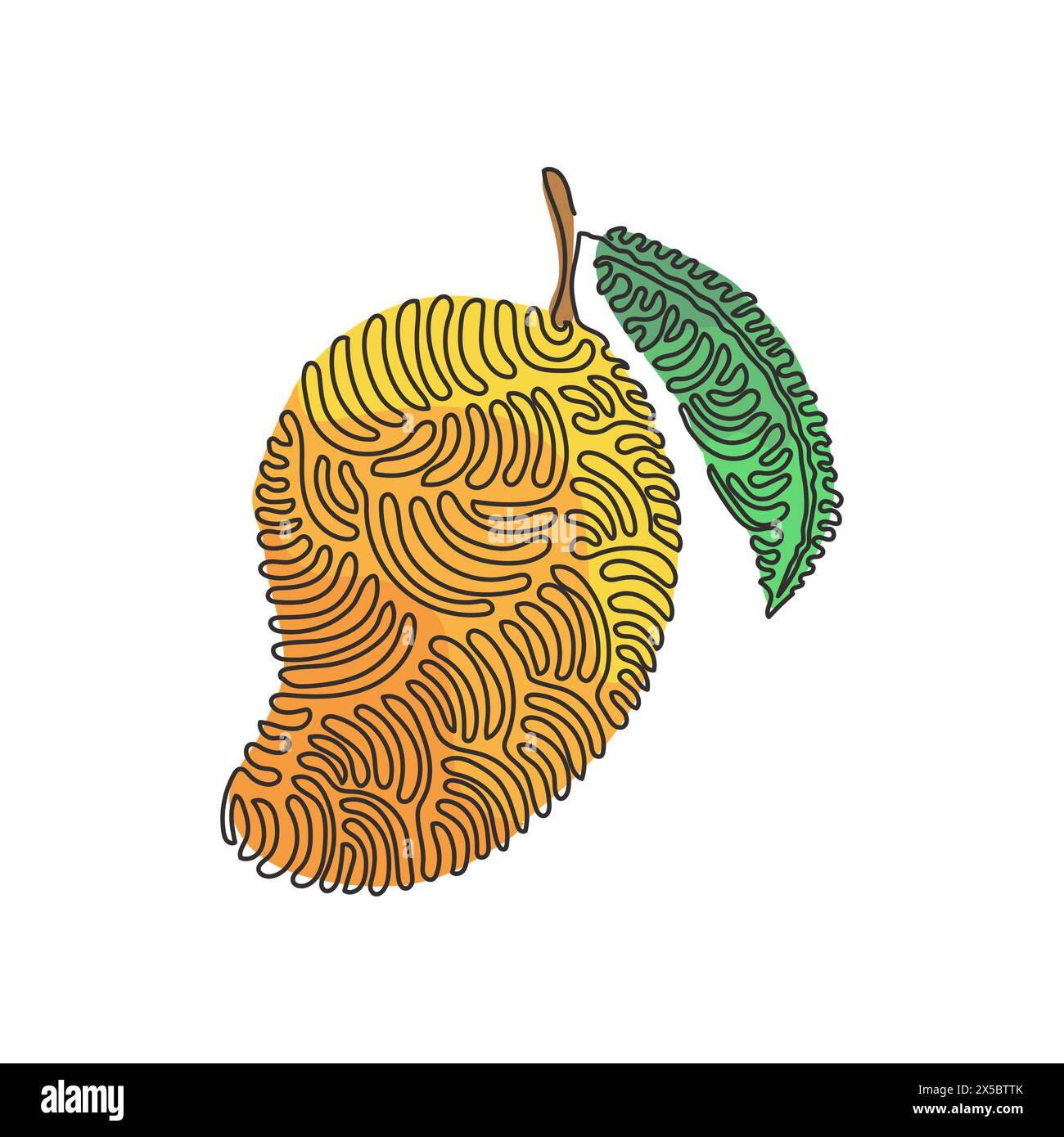 One mango Stock Vector Images - Alamy