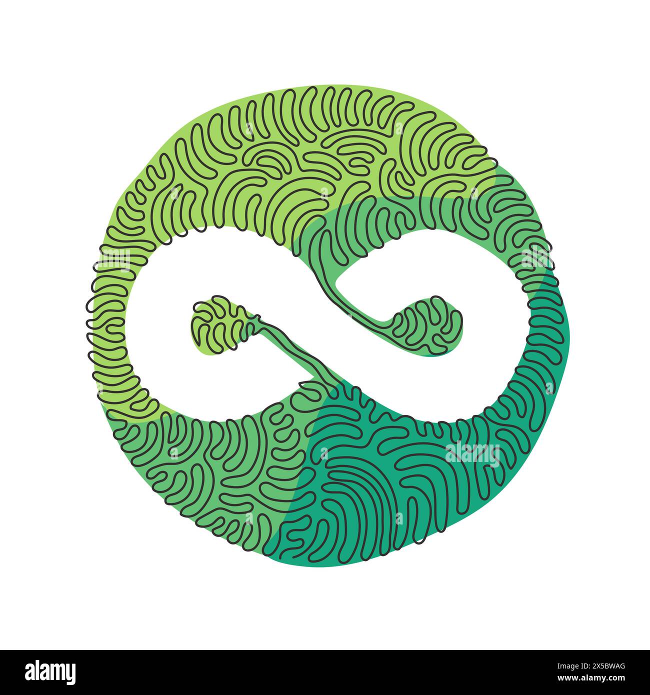 Single one line drawing infinity logo creative. Style infinity sign and ...