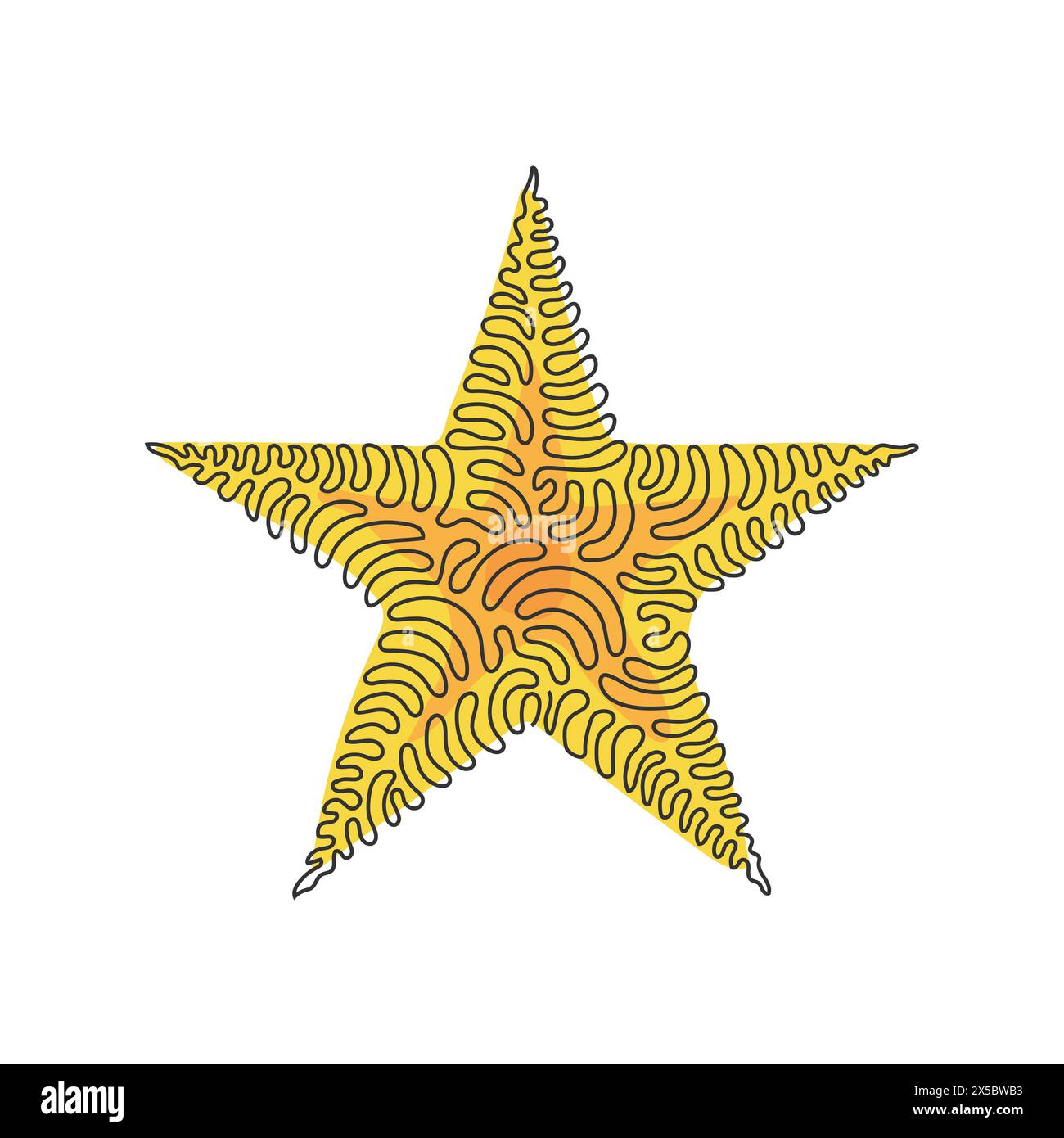 Single one line drawing geometric shapes, star icon. Simple line, outline vector 3d figures ...