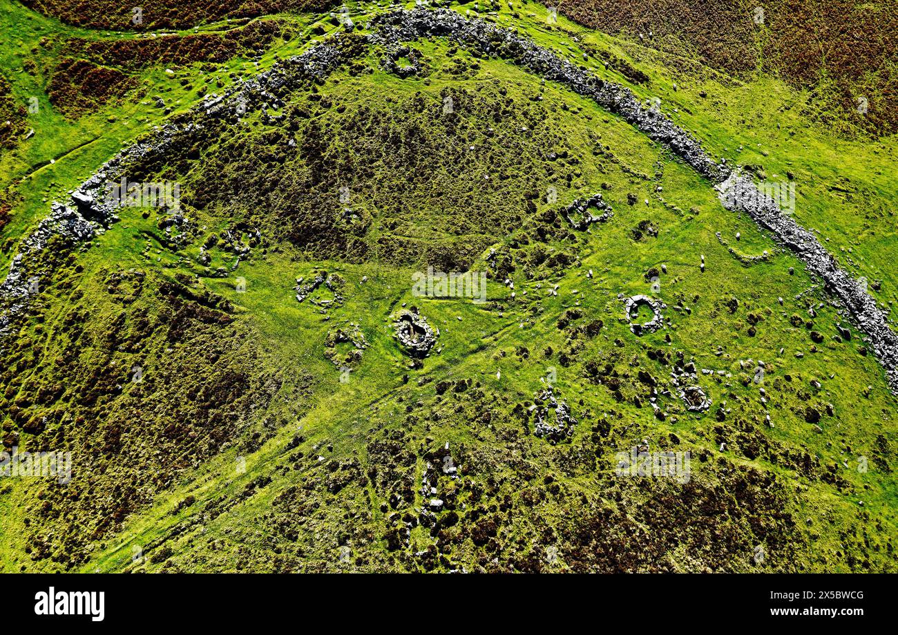 Grimspound prehistoric Late Bronze Age enclosure on Dartmoor, Devon ...