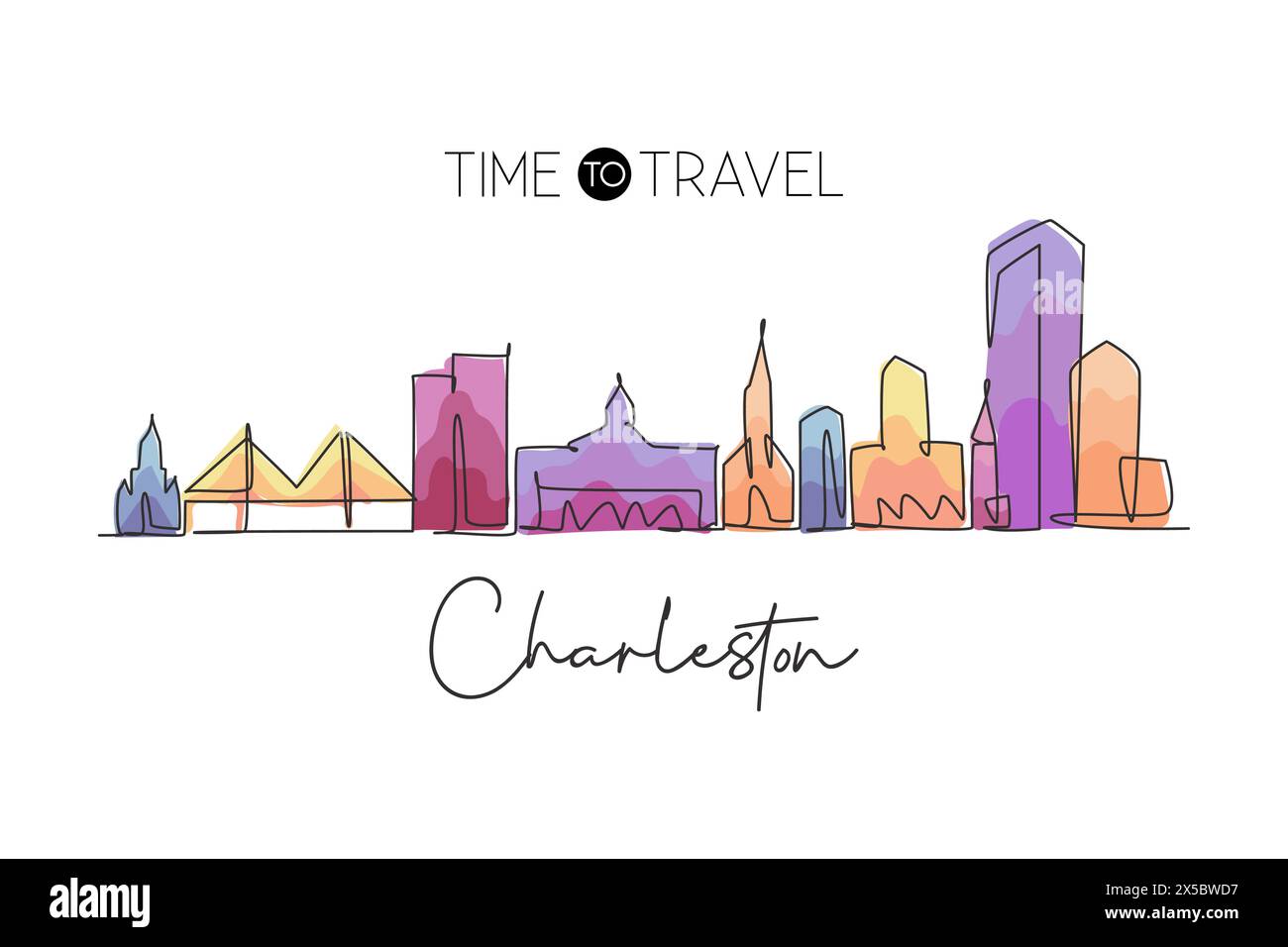 Charleston landmark Stock Vector Images - Alamy