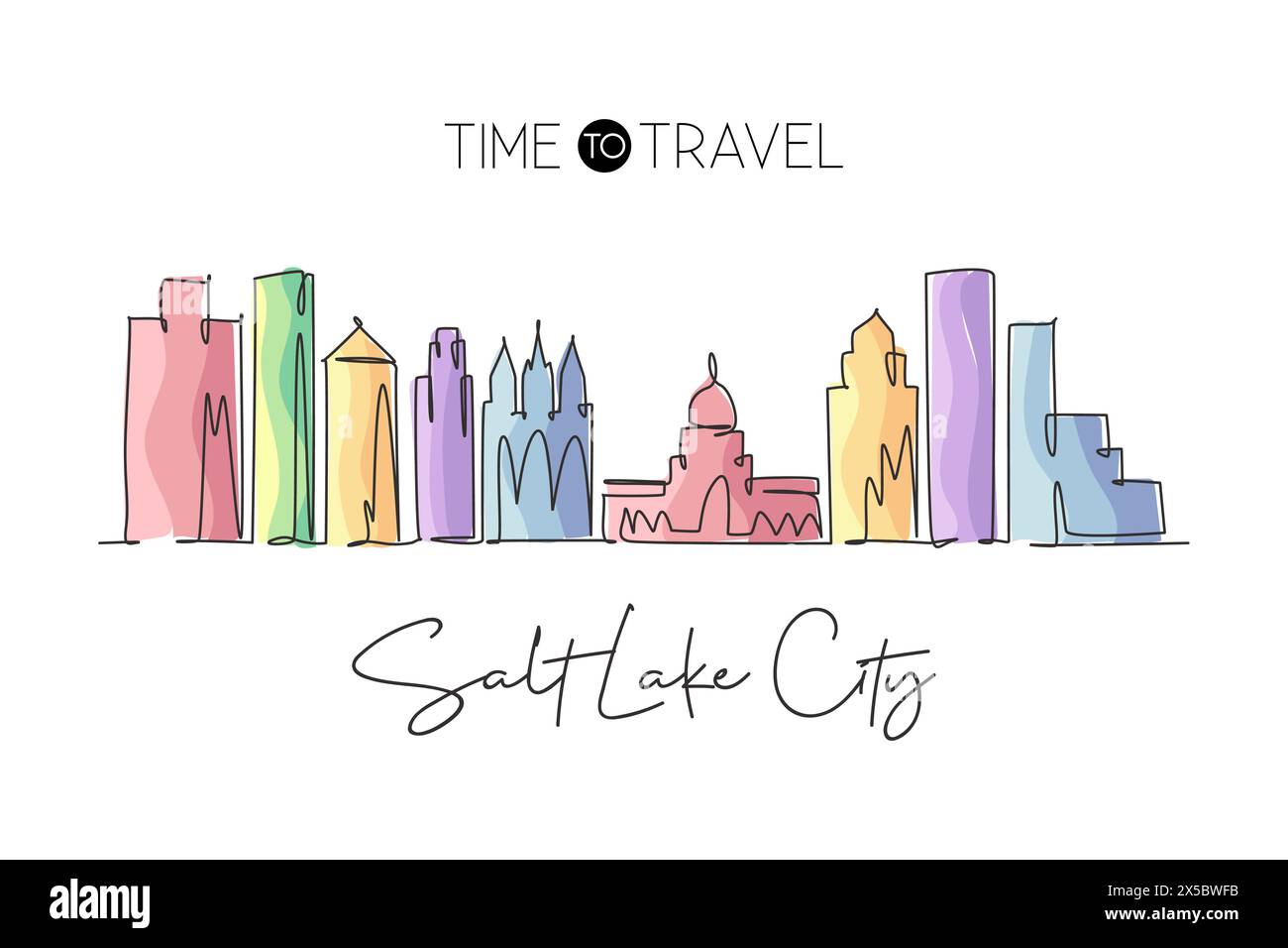 Visit salt lake Stock Vector Images - Alamy