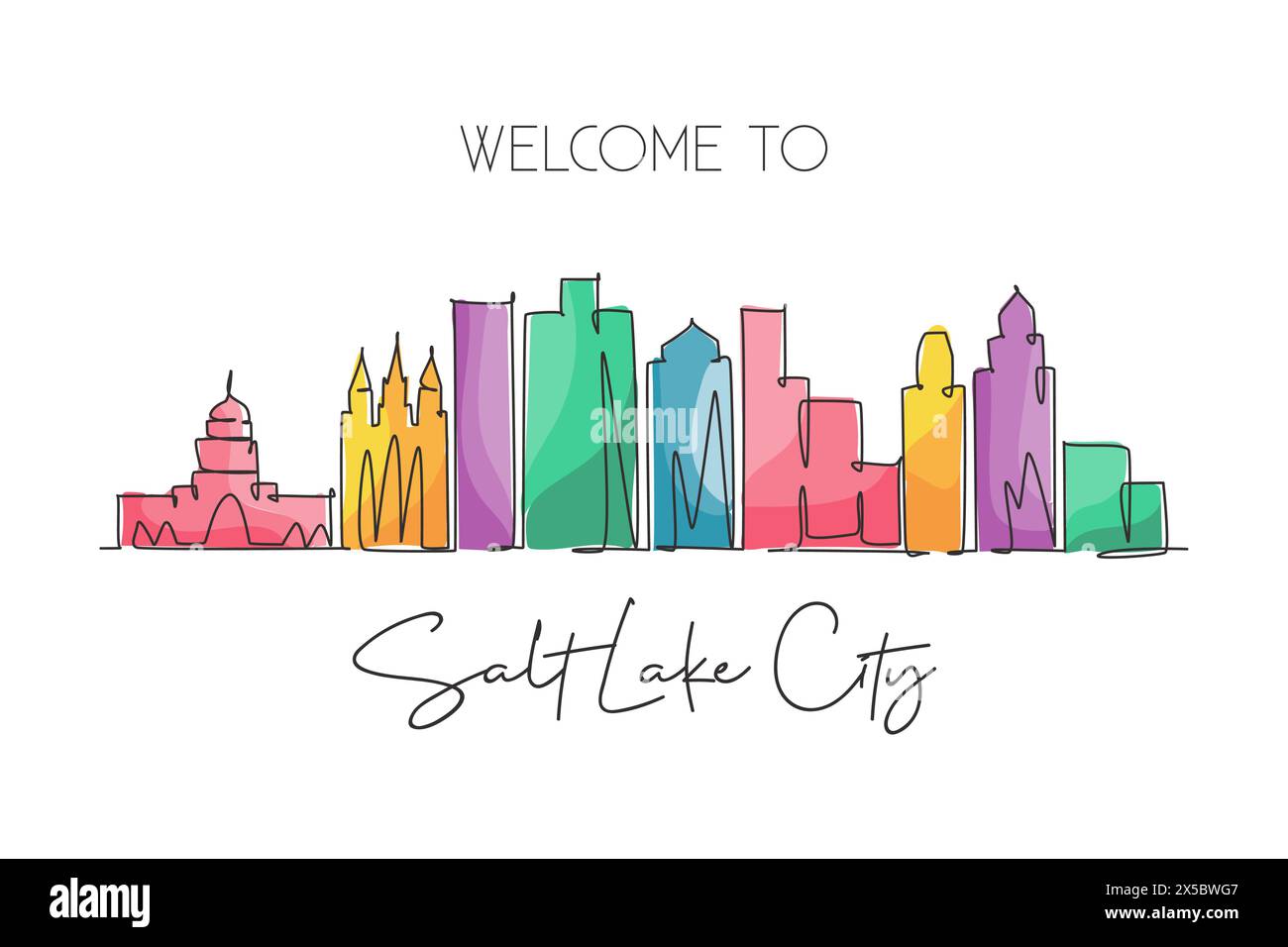 Visit salt lake Stock Vector Images - Alamy