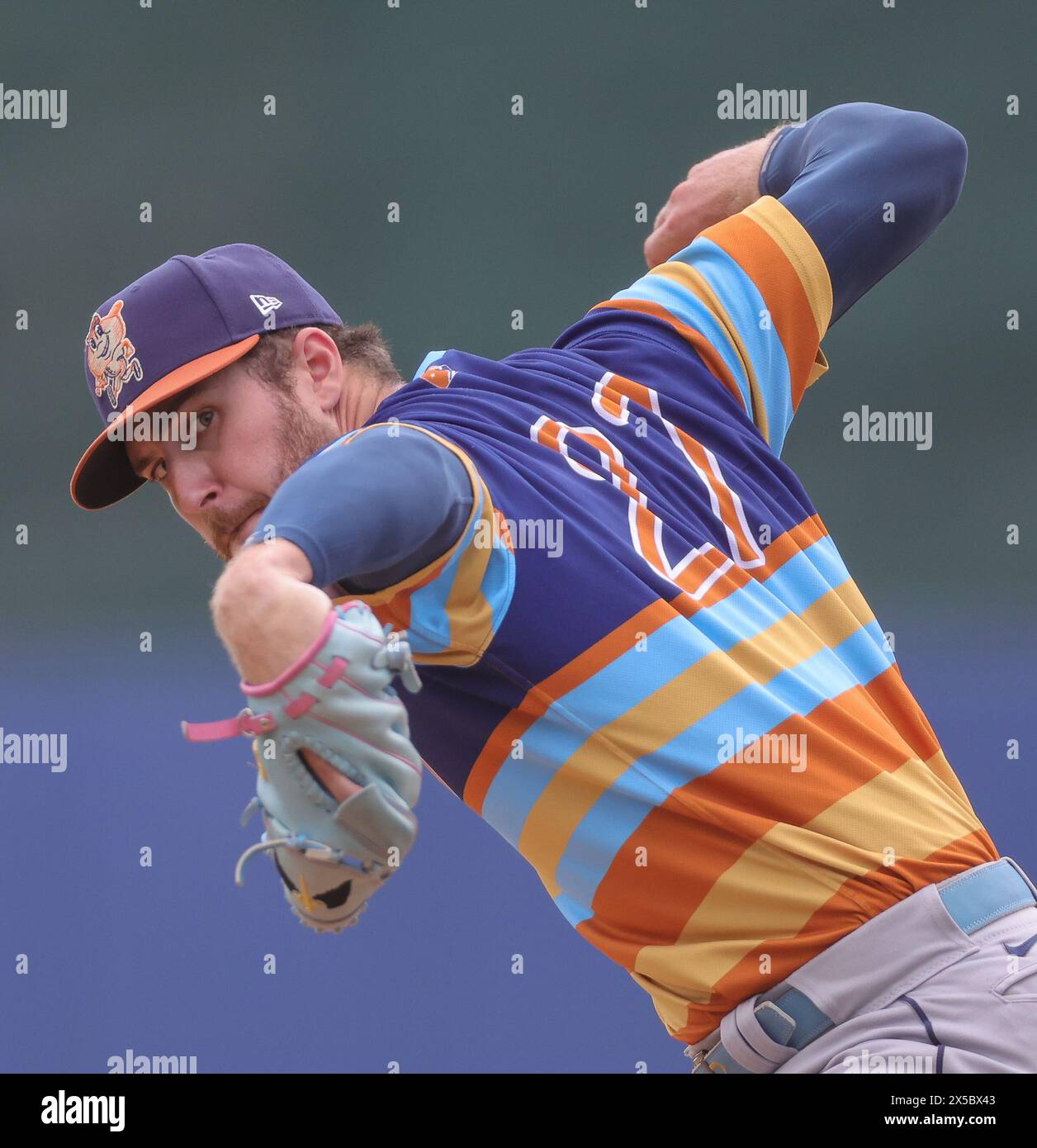 Biloxi, Mississippi, USA. 08th May, 2024. Montgomery Biscuits pitcher ...