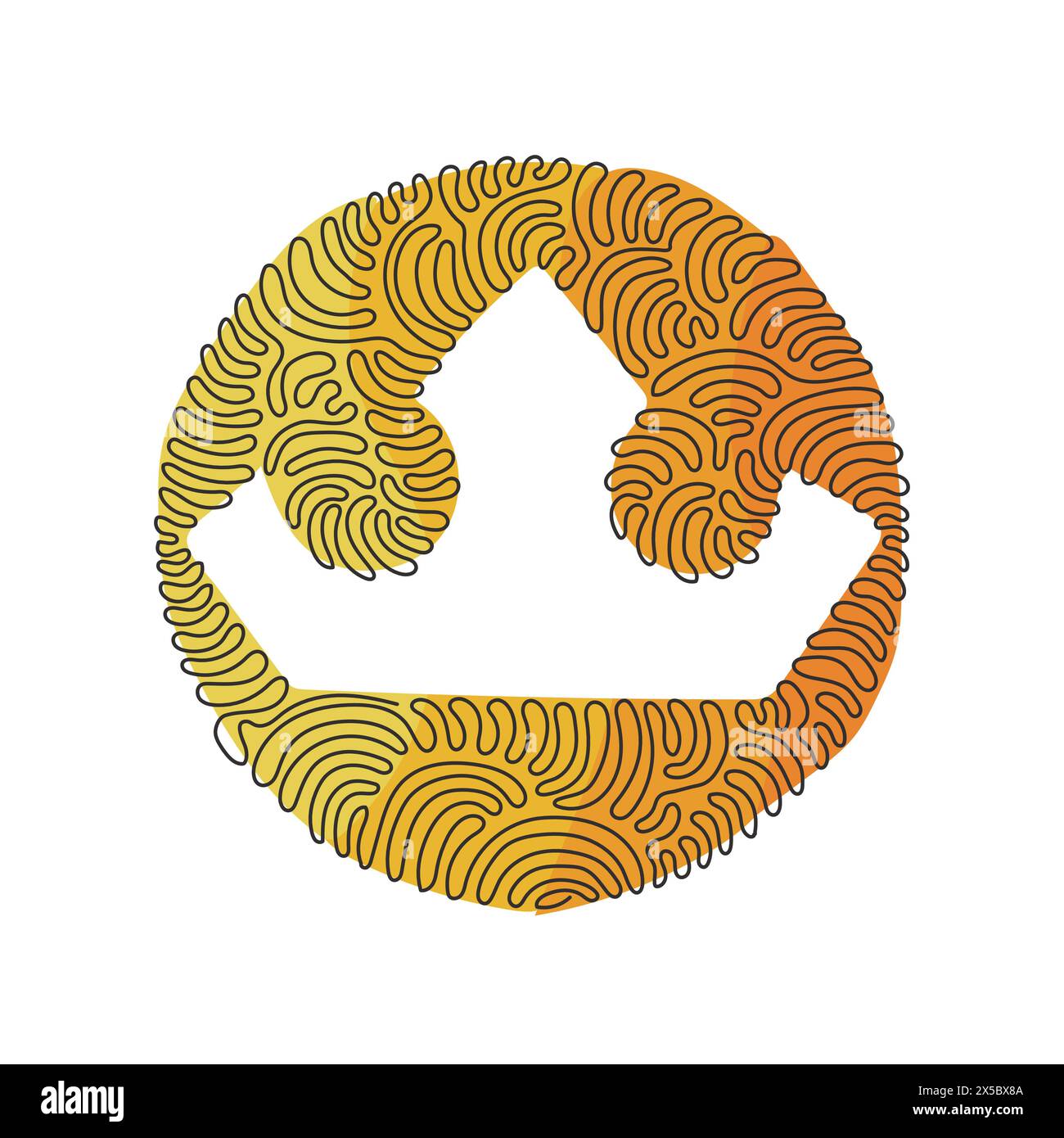 Single continuous line drawing weight icon. Bodybuilding tools vector ...