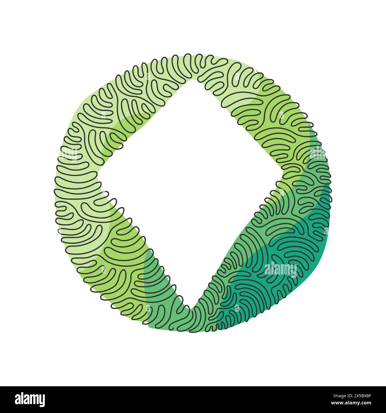 Single one line drawing geometric shapes, kite icon. Simple line ...