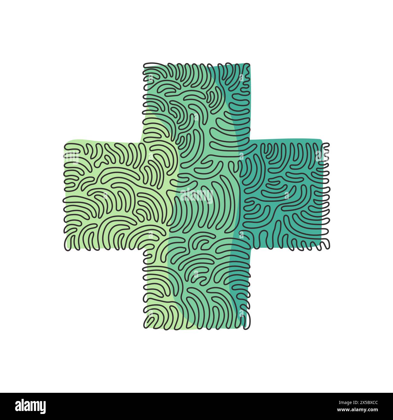 Cross outline shape Stock Vector Images - Alamy
