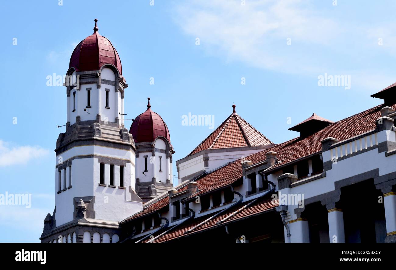 The colonial building known as Lawang Sewu or Thousand Doors building ...