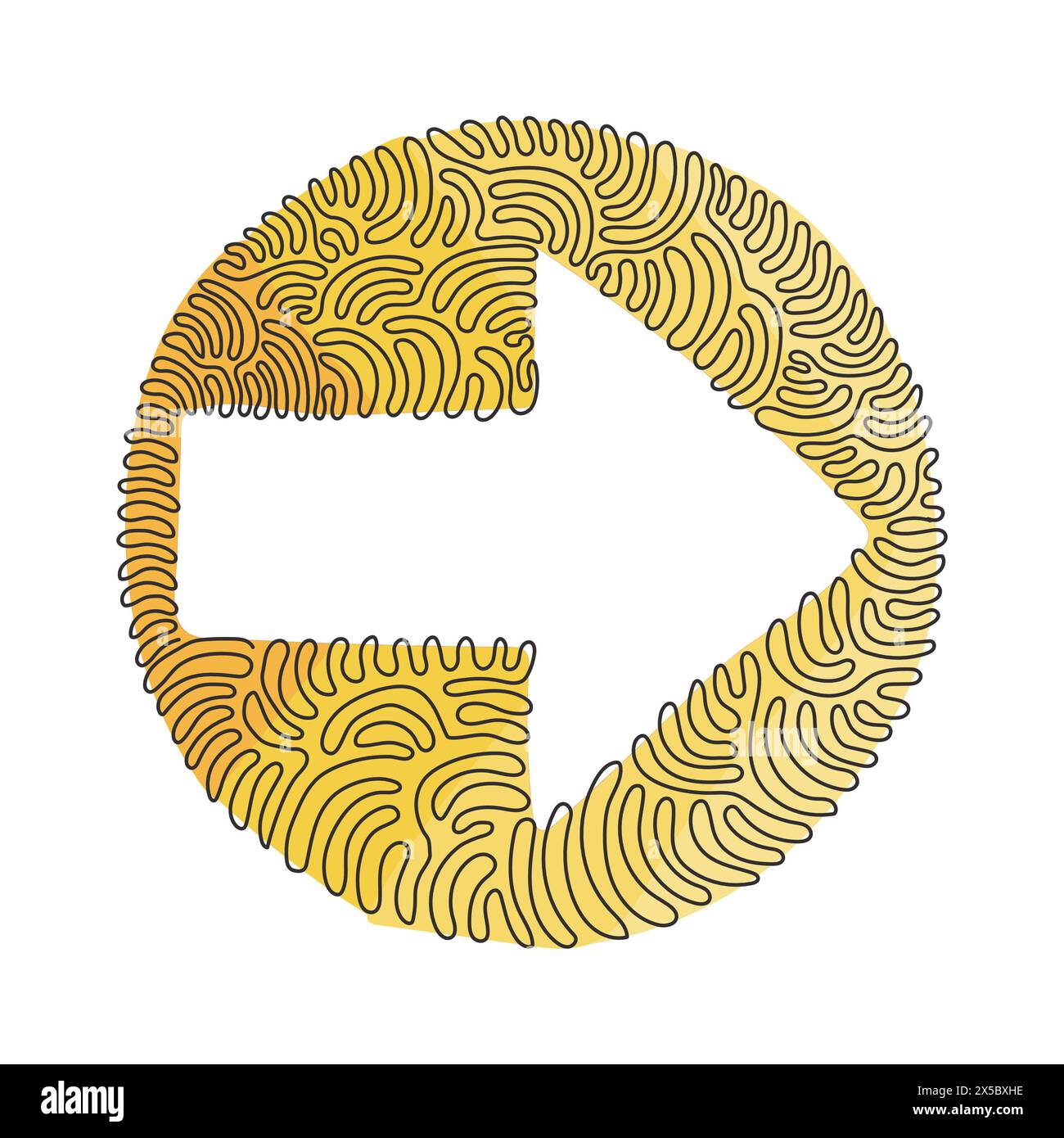 Single one line drawing flat arrow icon. Arrow logo icon for your web ...