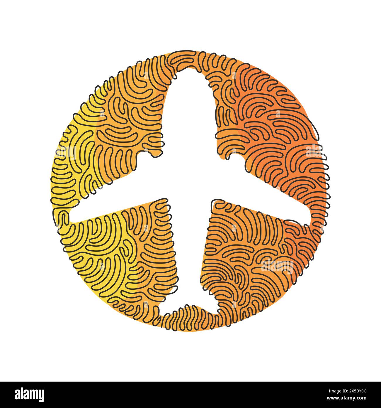 Single continuous line drawing plane icon airplane travel ...