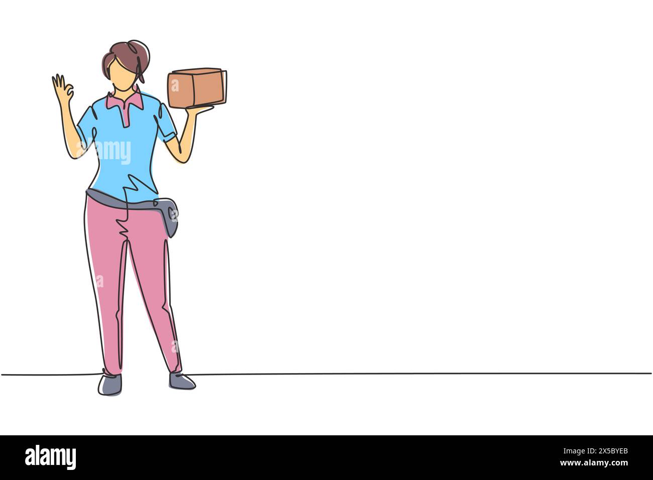 Woman carrying pack Stock Vector Images - Alamy