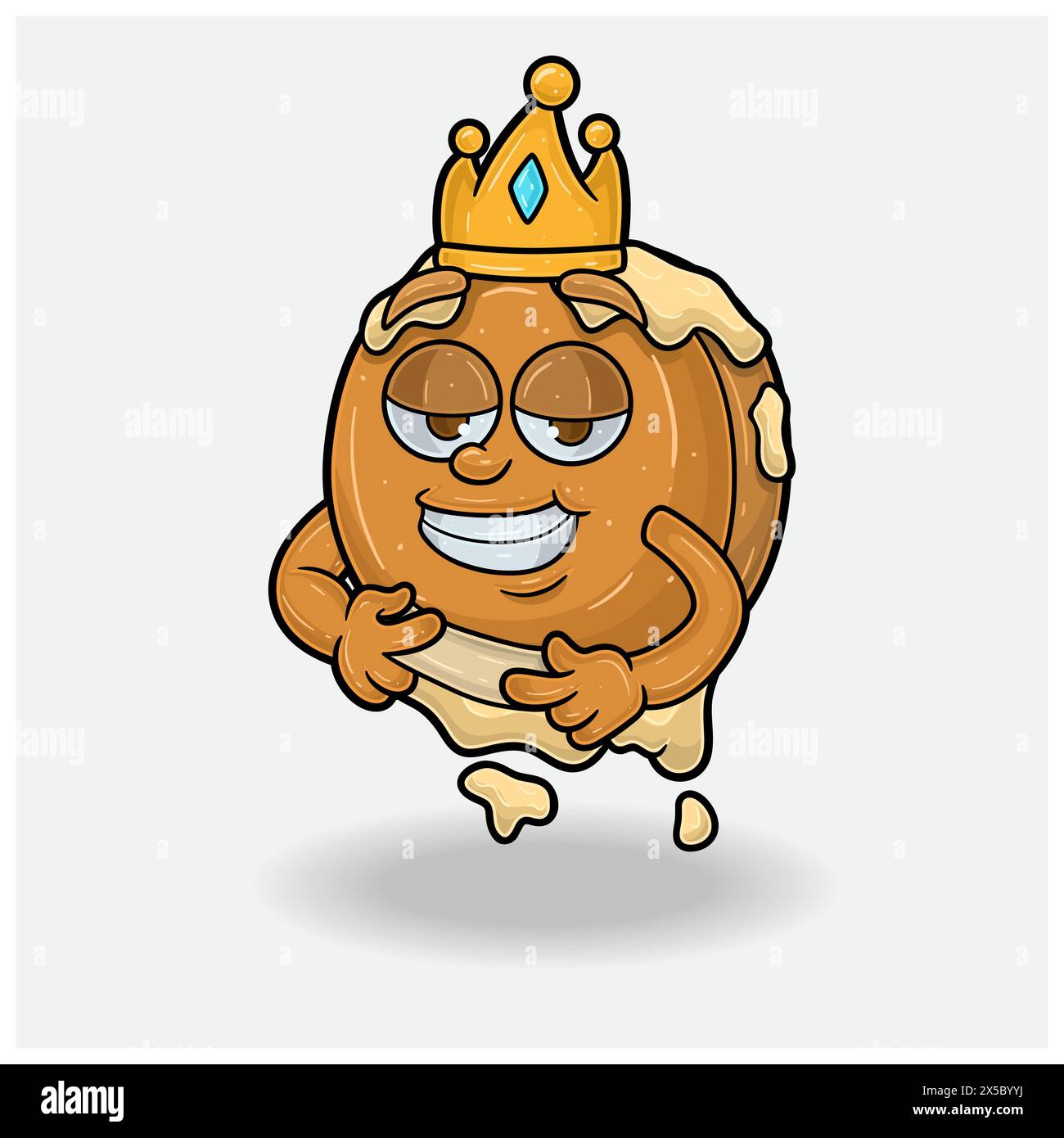 Pancake With Love struck expression. Mascot cartoon character for ...