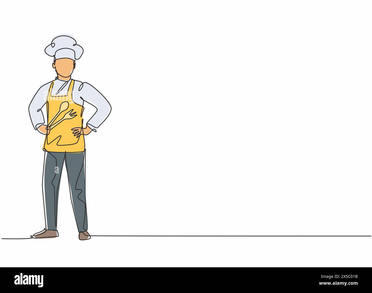 Professional caucasian male chef wearing Stock Vector Images - Alamy