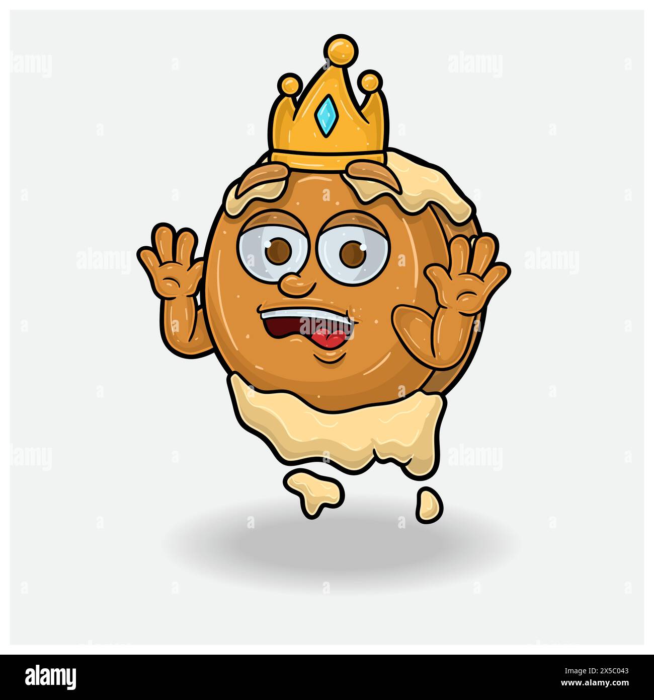 Pancake With Shocked expression. Mascot cartoon character for flavor ...