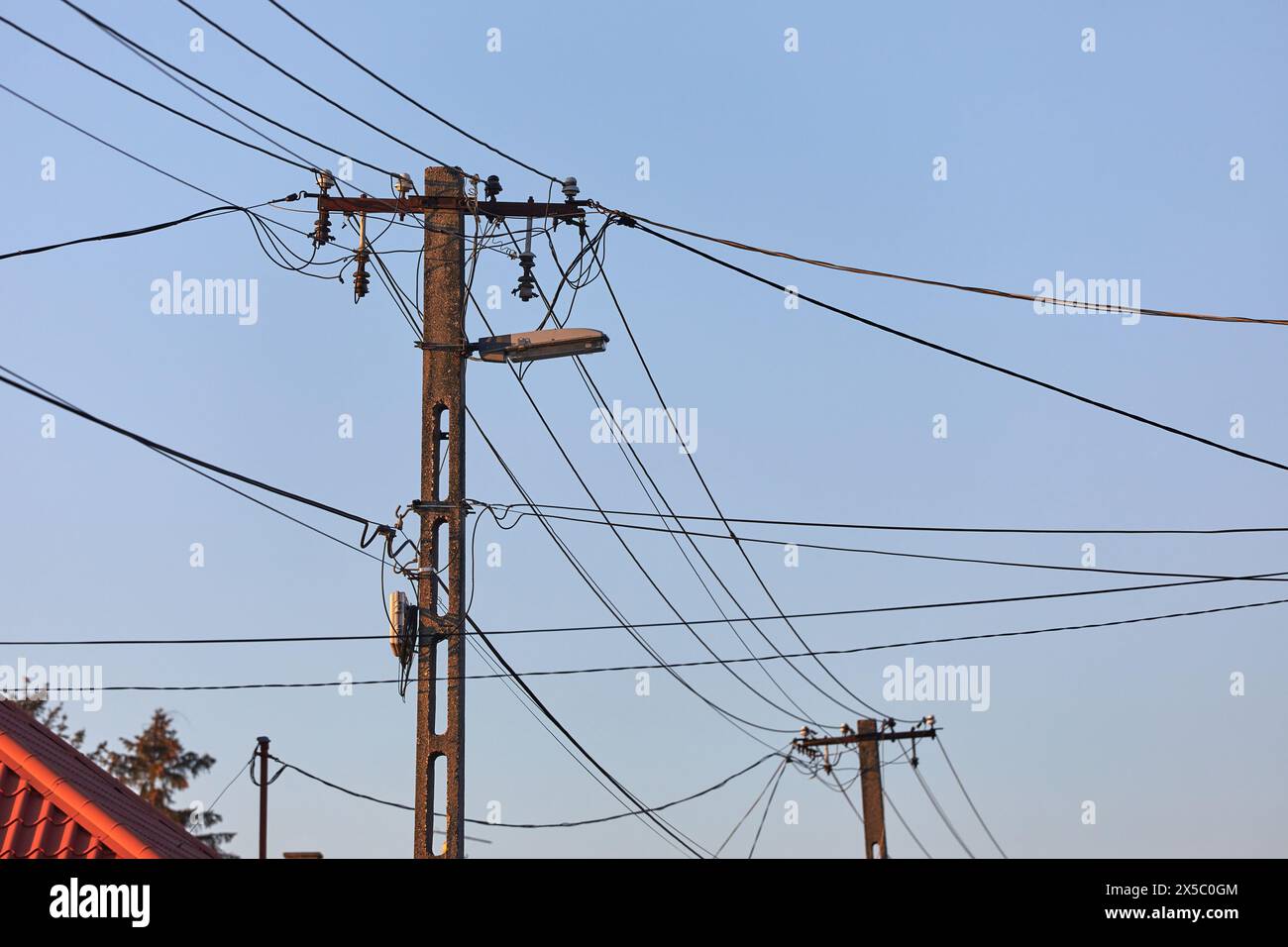 Old electric pole in hi-res stock photography and images - Alamy