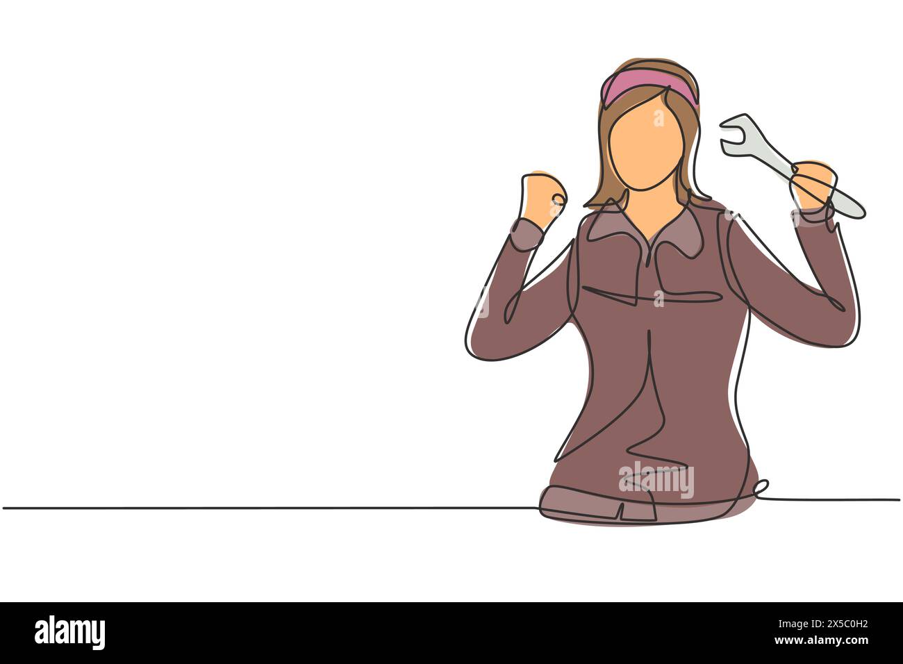 Female mechanic worker in Stock Vector Images - Alamy