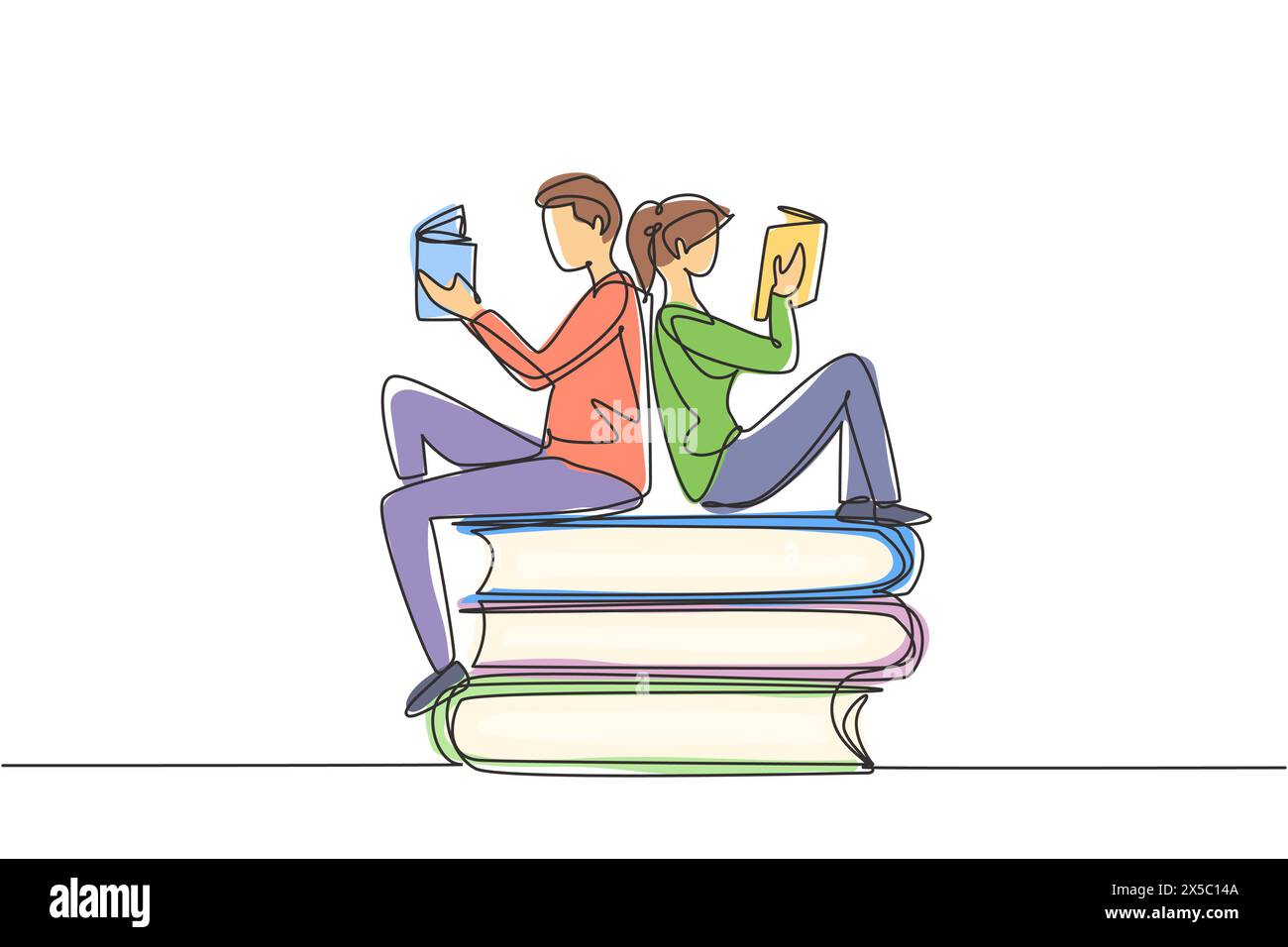 Women sitting on big Stock Vector Images - Alamy