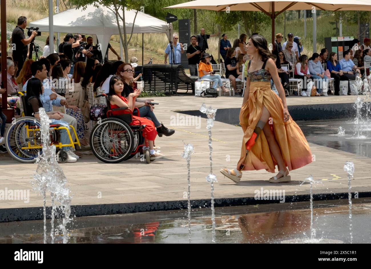 Models with disabilities take part in a fashion show in Mexico City ...