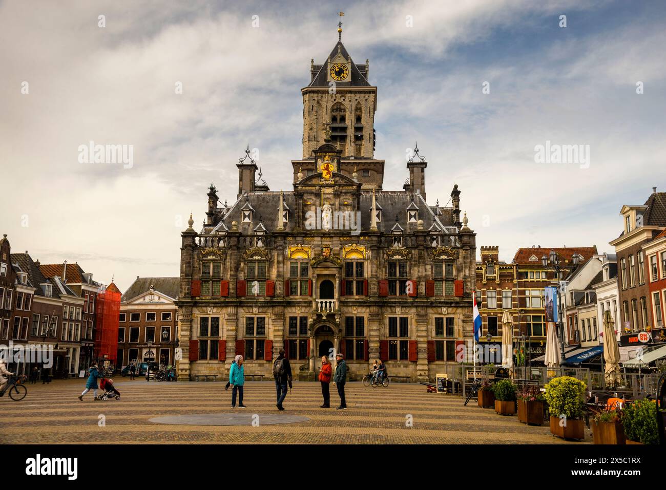 Renaissance style City Hall of Delft, Delft Stadhuis, Delft ...