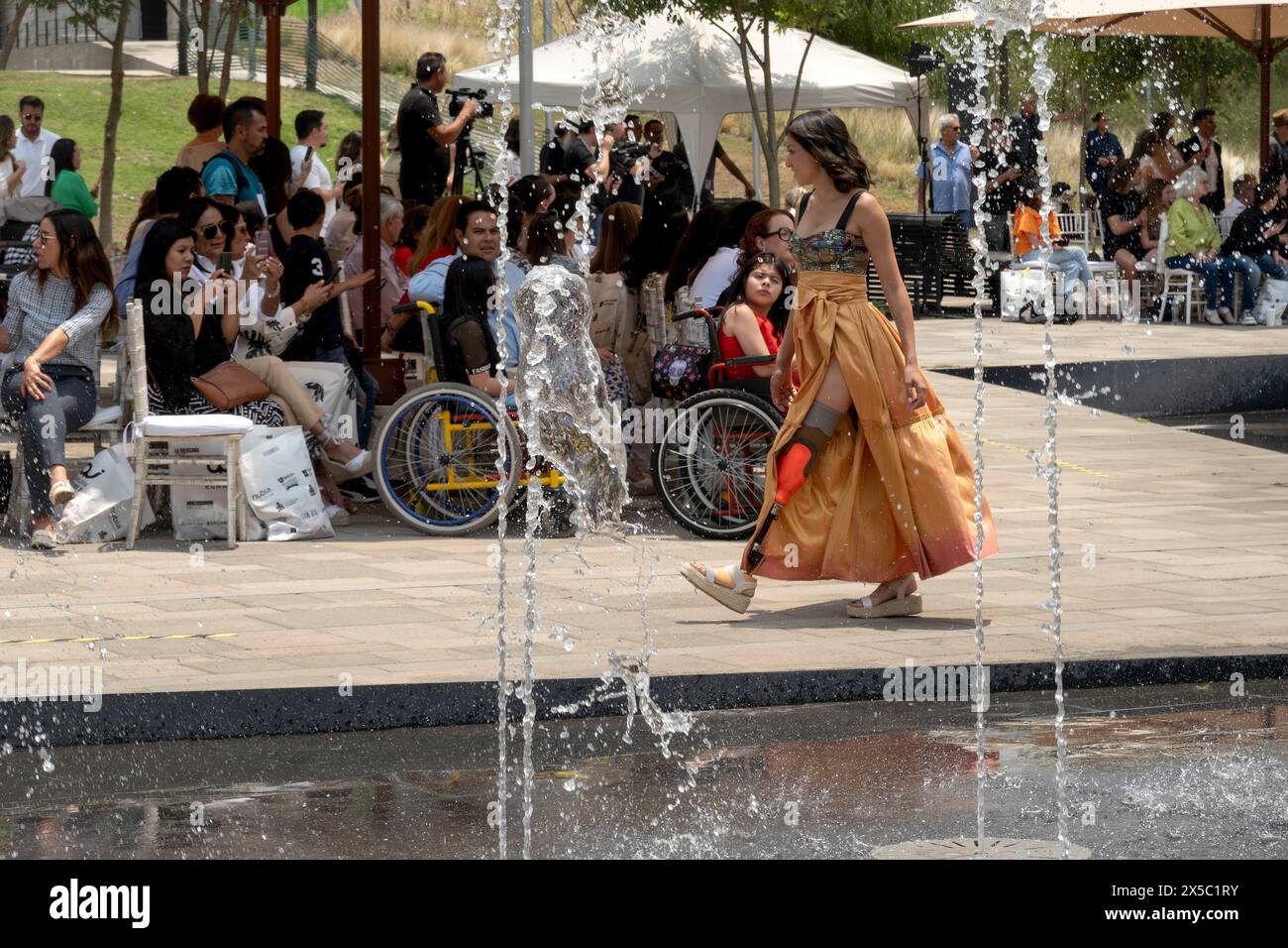 Models with disabilities take part in a fashion show in Mexico City ...
