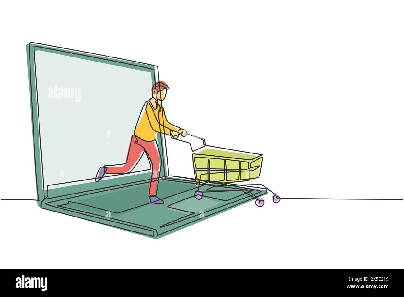 Hand coming out of computer screen Stock Vector Images - Alamy
