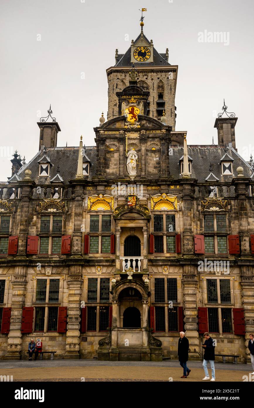 Renaissance style City Hall of Delft, Netherlands Stock Photo - Alamy