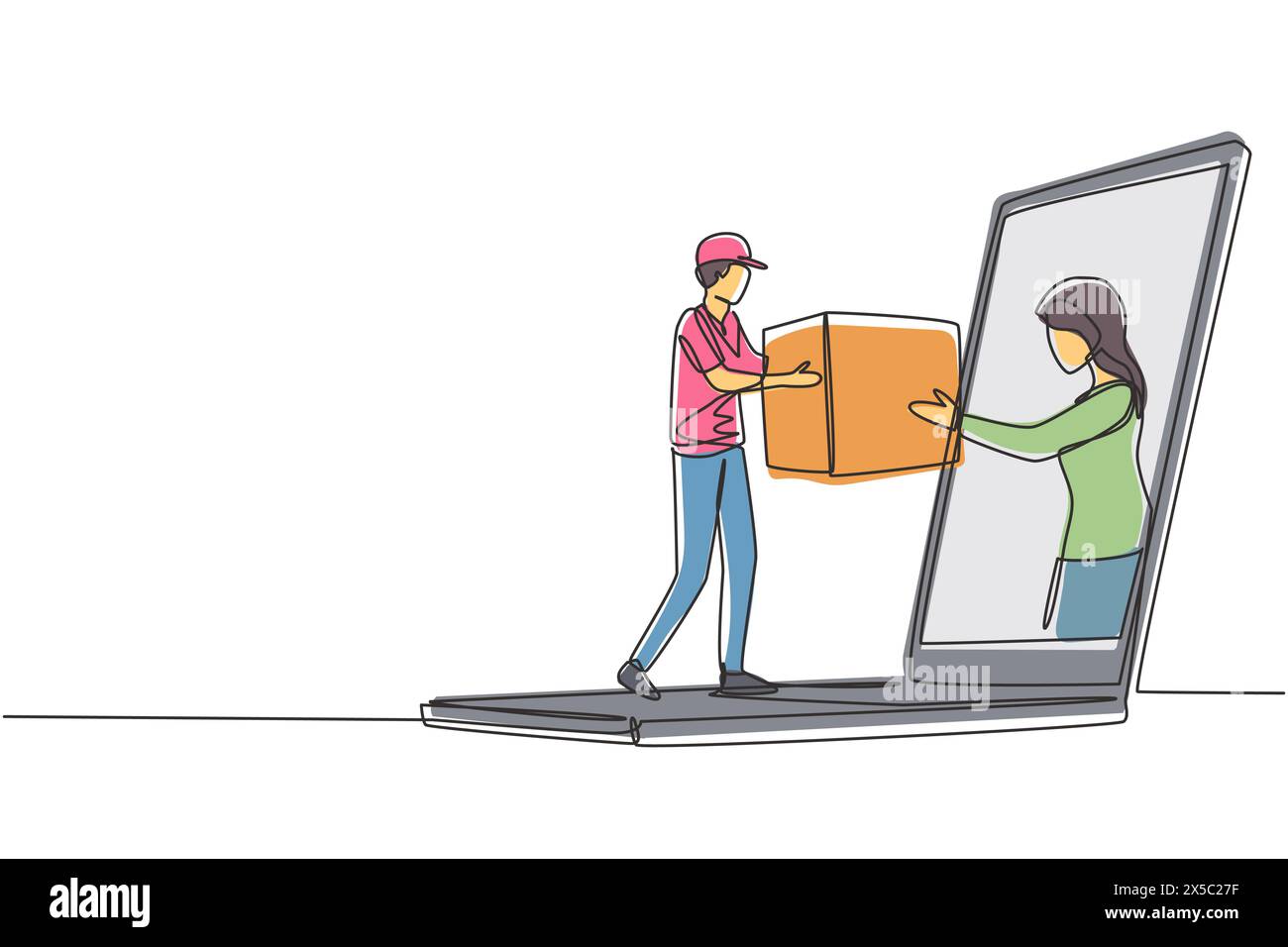 Laptop express delivery website Cut Out Stock Images & Pictures - Alamy