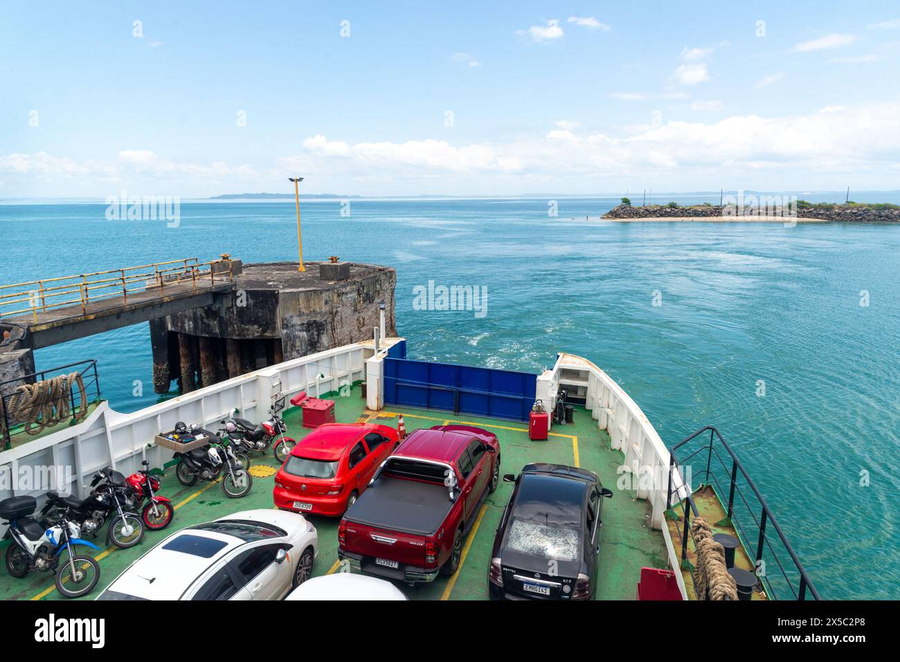 Vera Cruz, Bahia, Brazil - January 24, 2023: View of the Ferry Boat ...