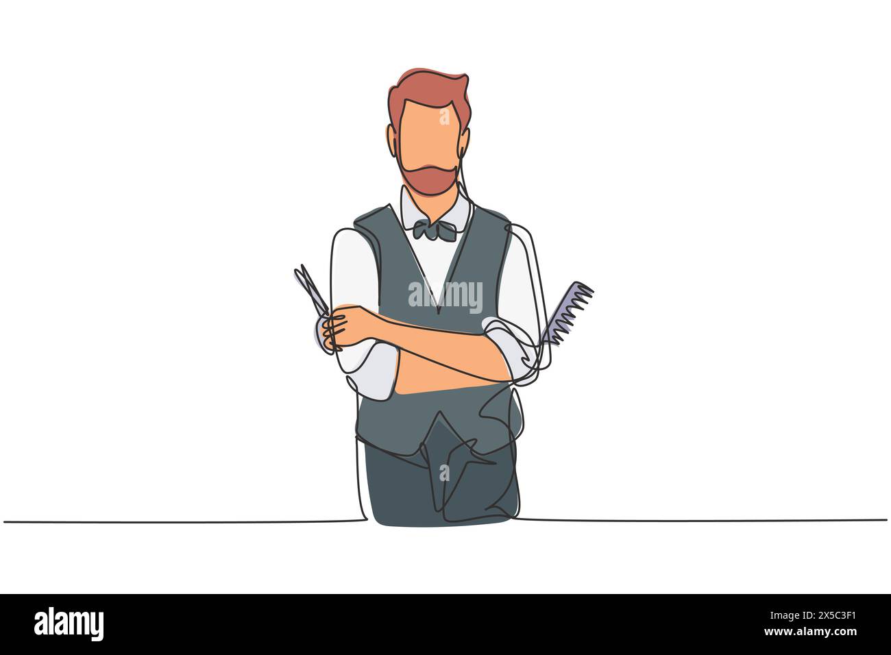 Hand holding her hair Stock Vector Images - Alamy