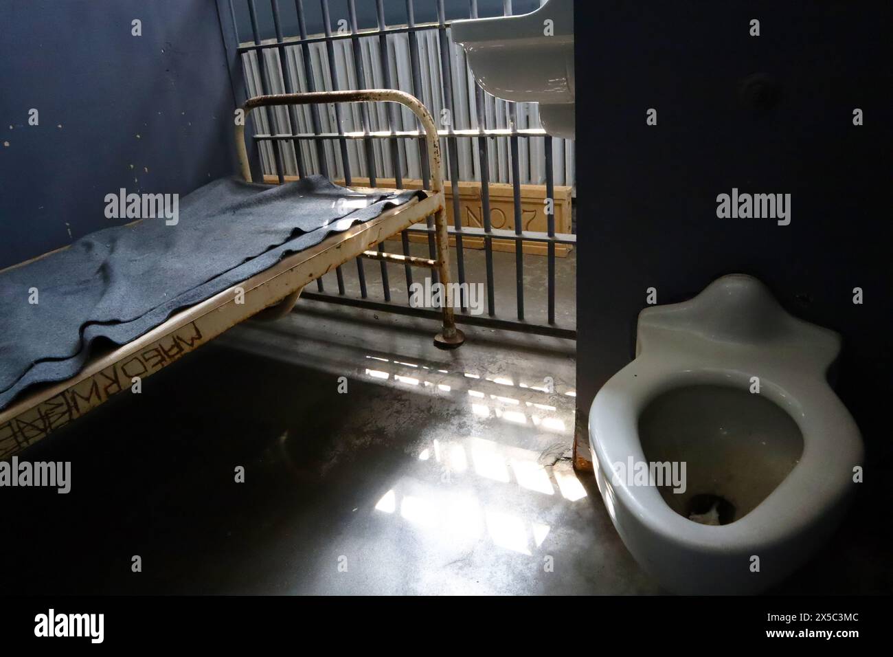 Penitentiary Prison Jail, view inside a cell Stock Photo - Alamy
