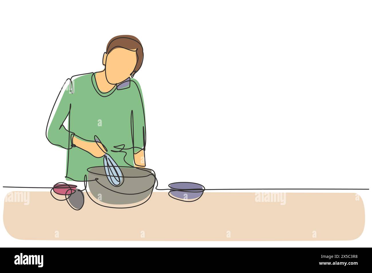 Hand on mixer in Stock Vector Images - Alamy