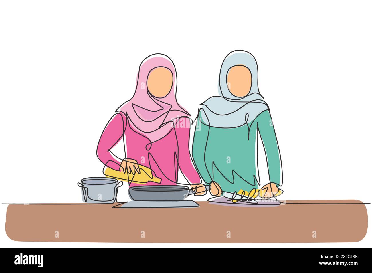 Woman frying cooking oil Stock Vector Images - Alamy