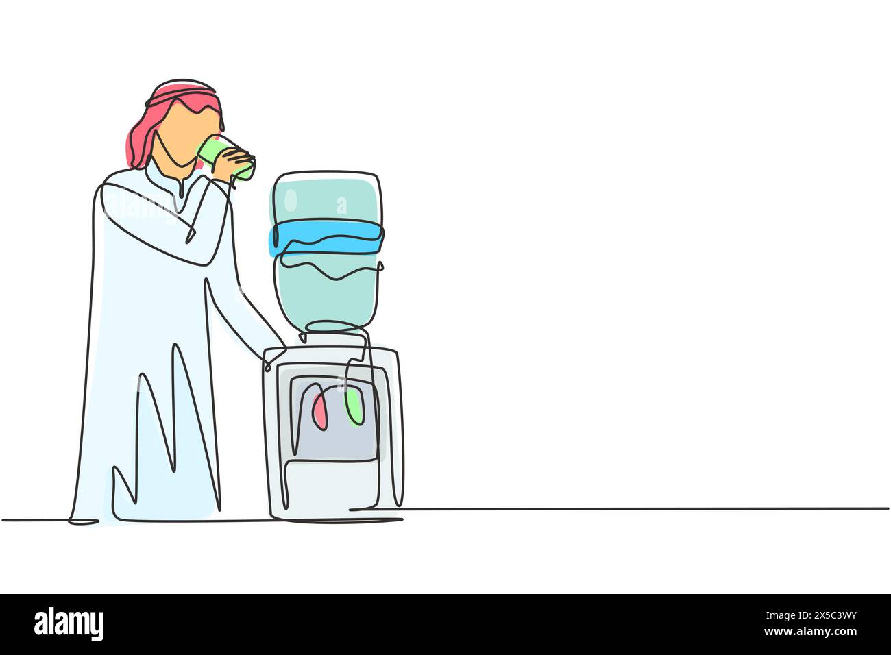 Man standing next coffee Cut Out Stock Images & Pictures - Alamy