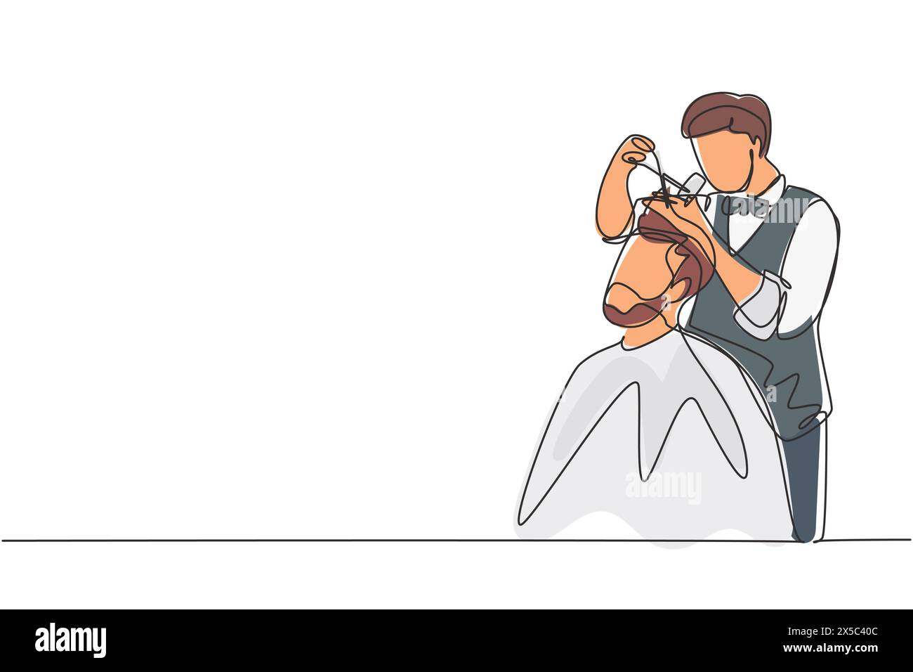 Hair mustache drawing sketch art Cut Out Stock Images & Pictures - Alamy