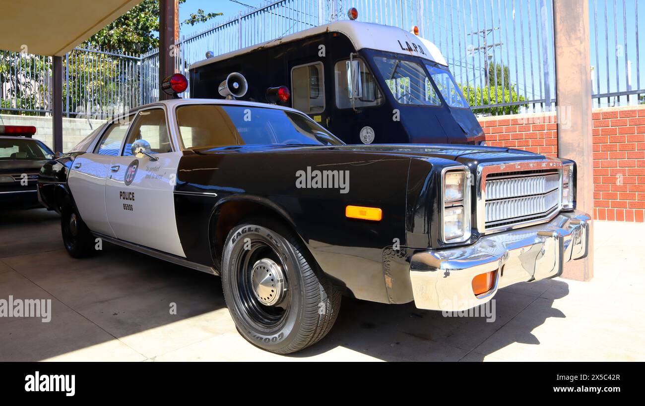 Exhibition of Police vehicles at the LAPD Los Angeles Police Museum ...