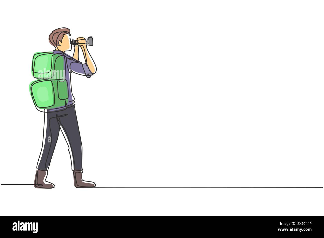 Male backpack watch Stock Vector Images - Alamy