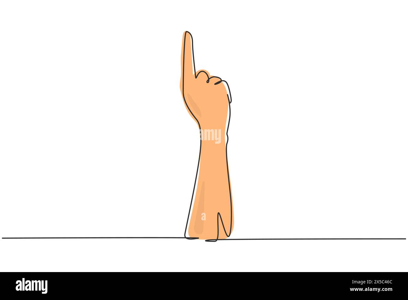 Continuous one line drawing symbol of victory or champion. Number one ...