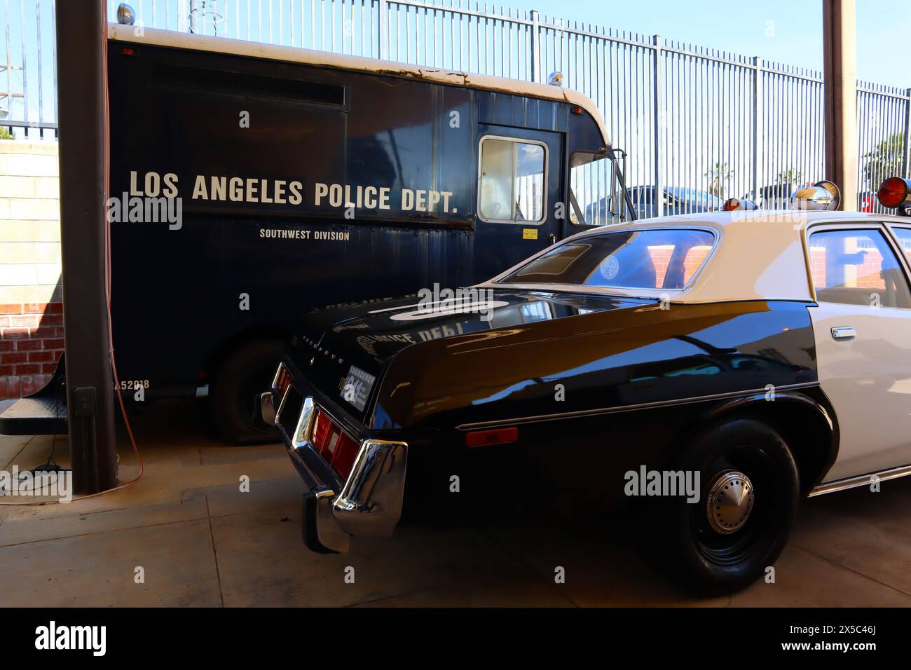 Exhibition of Police vehicles at the LAPD Los Angeles Police Museum ...